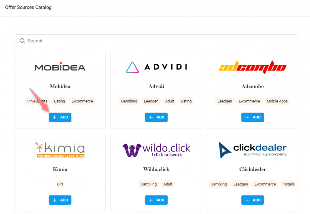 Adding offer source and offer | RedTrack Help