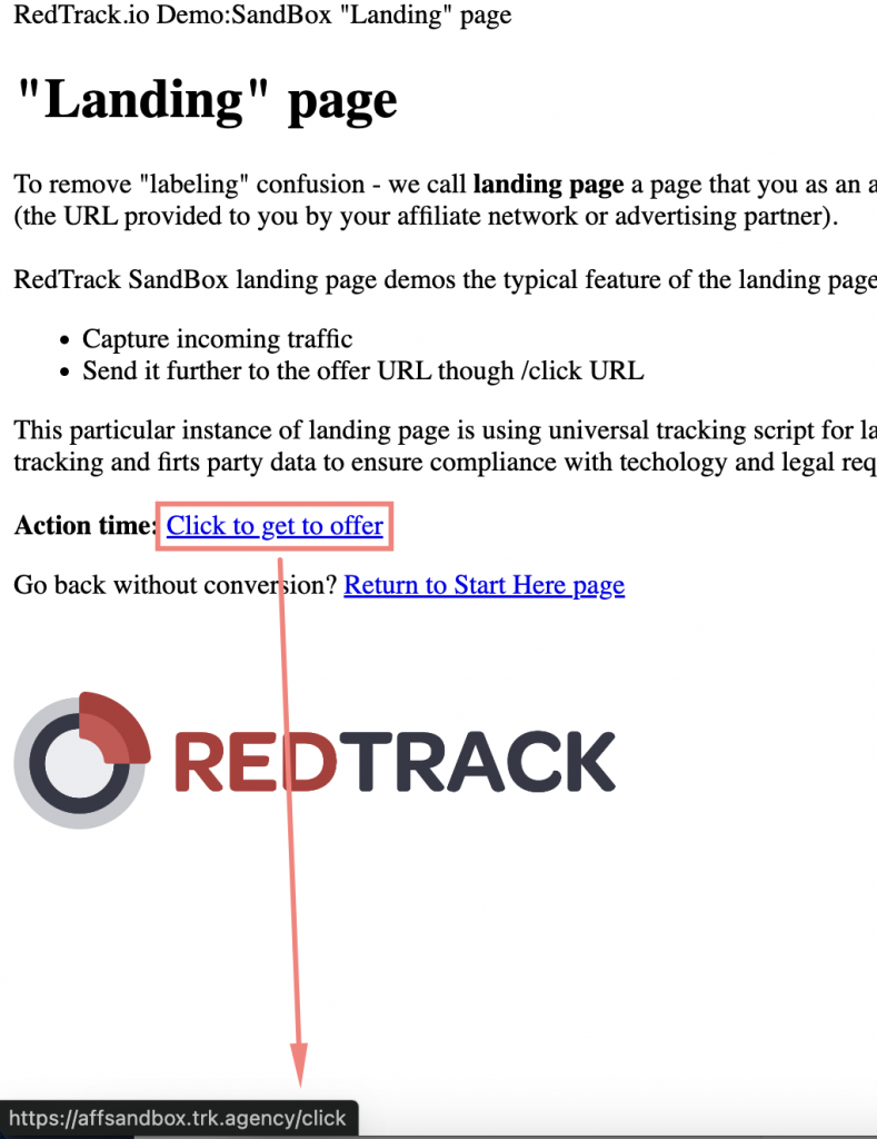 No redirect / redirectless tracking | RedTrack Help