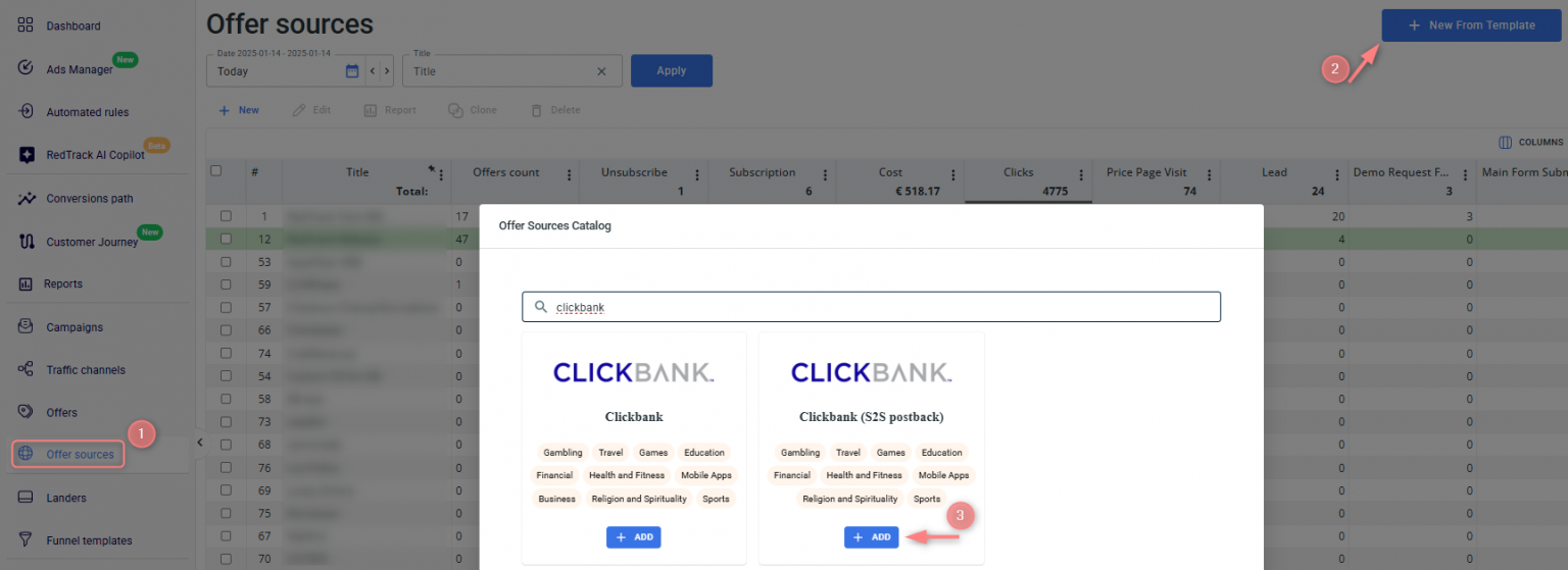 ClickBank and RedTrack (S2S postback integration) | RedTrack Help